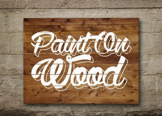  How To Paint Letters On Wood Cut The Wood