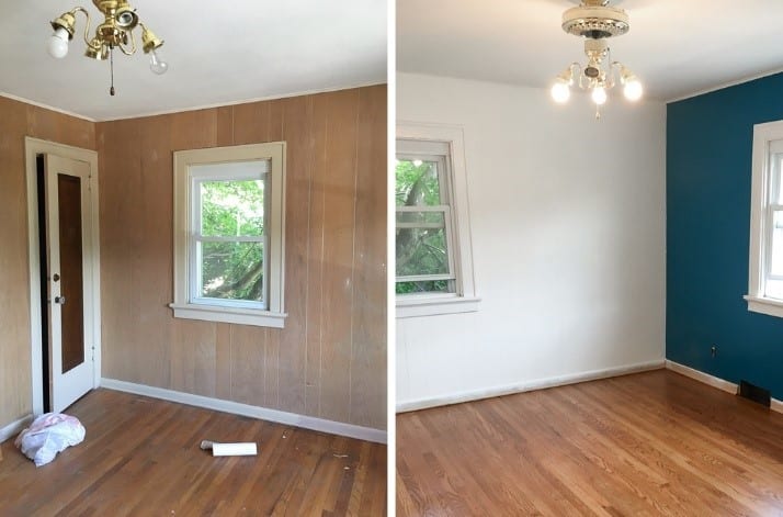 How To Make Wood Paneling Look Like Drywall Cut The Wood